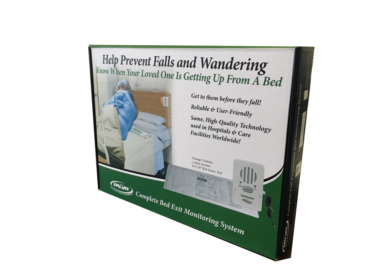 Smart Caregiver Alarms Corded Bed Exit Monitoring Inc. Batteries ...