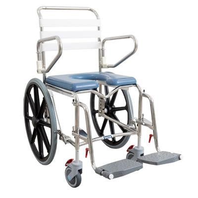 KCare Self Propelled Transporter Commode Height Adjustable - 44cm ...