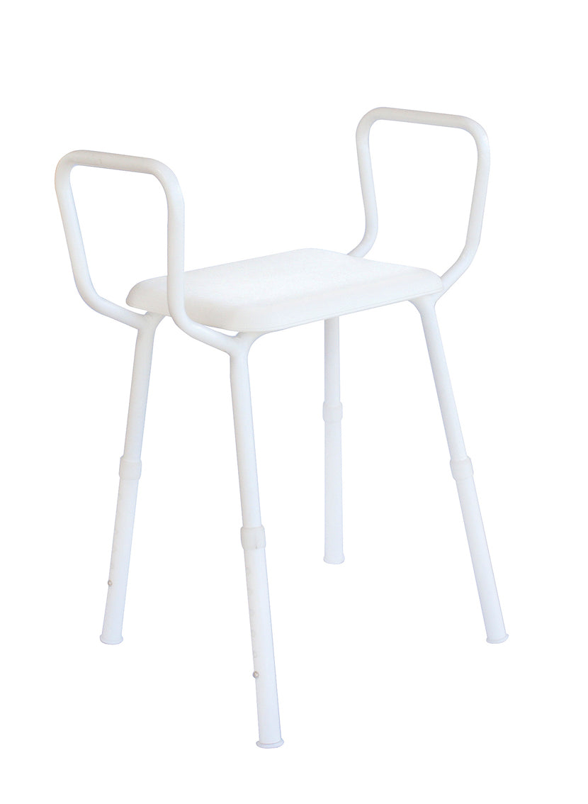 Shower Stool with Arms & Clip on Seat 48cm wide – Fisher Lane Mobility ...