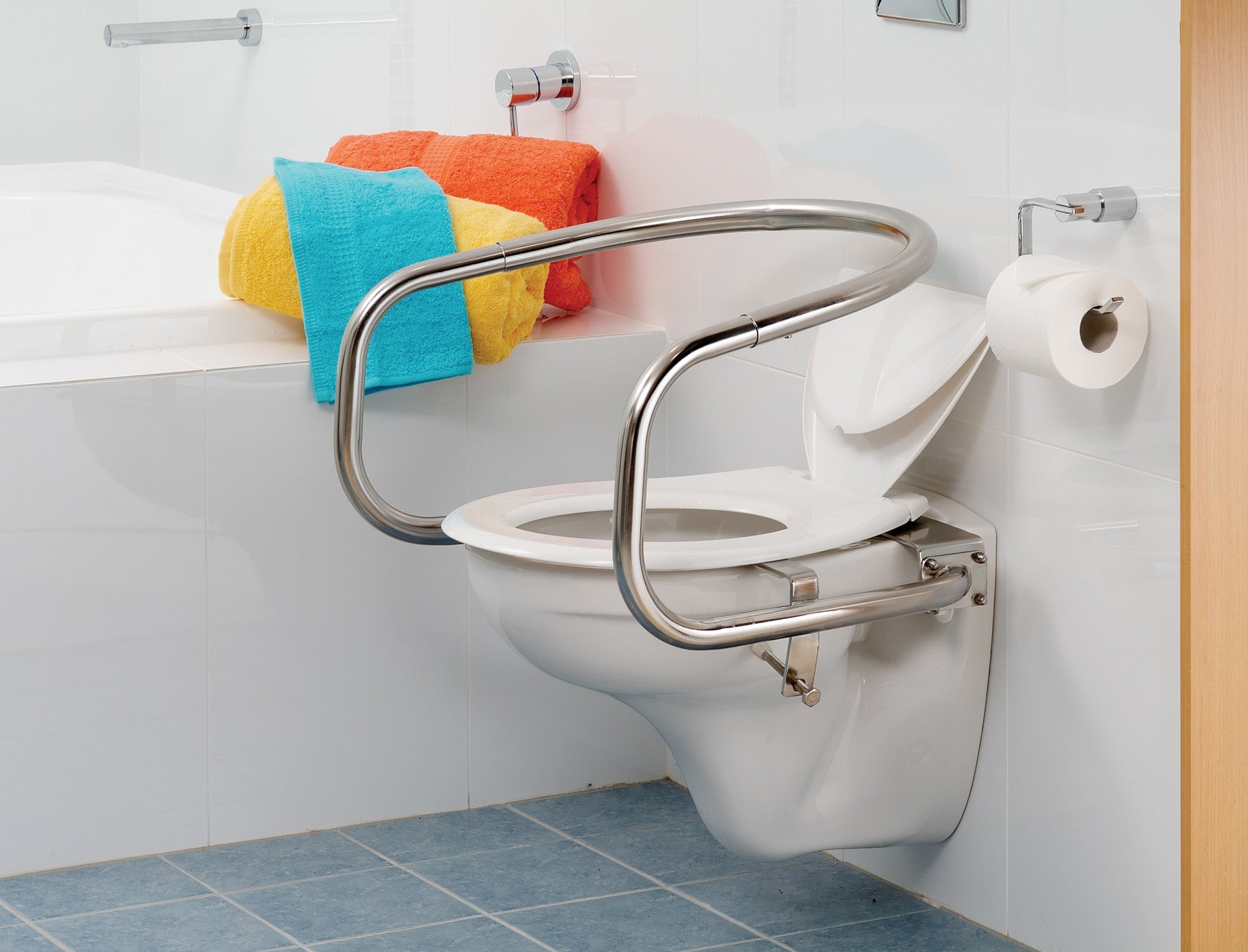 Throne 3 in 1 grab Rail Stainless Steel – Fisher Lane Mobility Australia